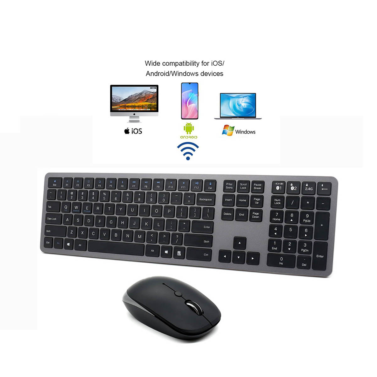 Ποντίκια / Mousepad: BK9418/COMBO ΑΣΥΡΜΑΤΟ ΠΛΗΚΤΡΟΛΟΓΙΟ/ΠΟΝΤΙΚΙ
